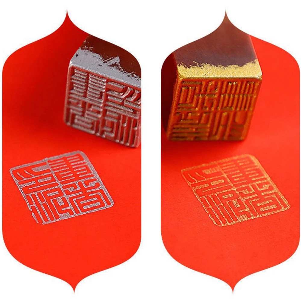 20g-Stamp-Pad-Gold-Silver-Seal-Pasted-in-Ceramic-Container-Painting ...