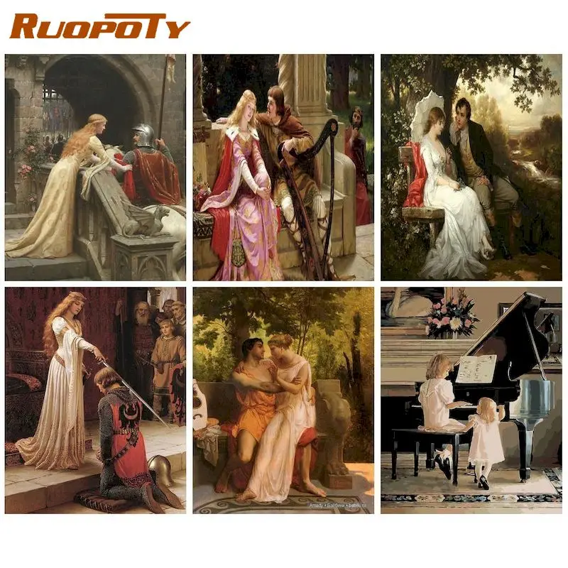 GATYZTORY-60x75cm-Painting-By-Numbers-Frameless-Figure-Paint-By-Numbers ...