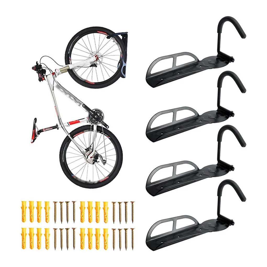 Mountain-Bike-Wall-Mounted-Rack-Nonslip-Vertical-Parking-Holder-Home ...