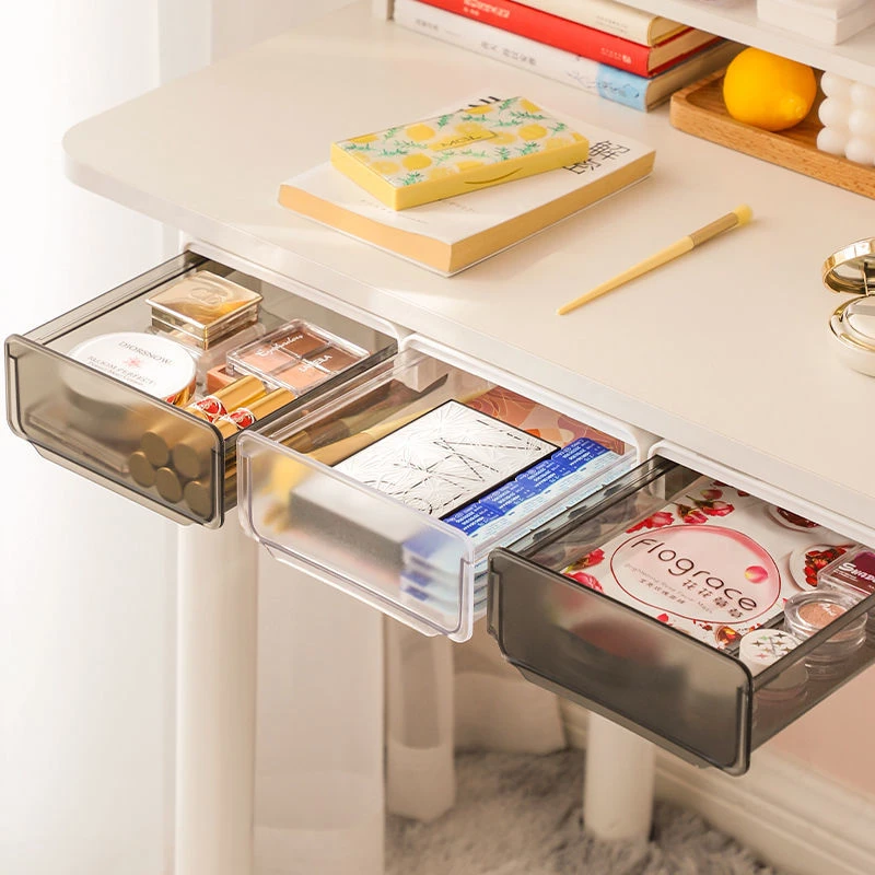 Transparent Boxes Storage | Desk Hidden Storage | Storage Box Drawer ...