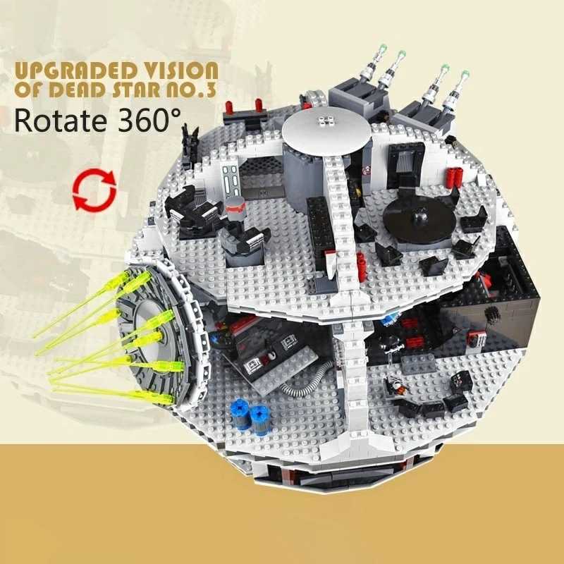 With-Led-Lights-Fast-Ship-DS-1-Platform-MOC-Display-Death-Star-Great ...