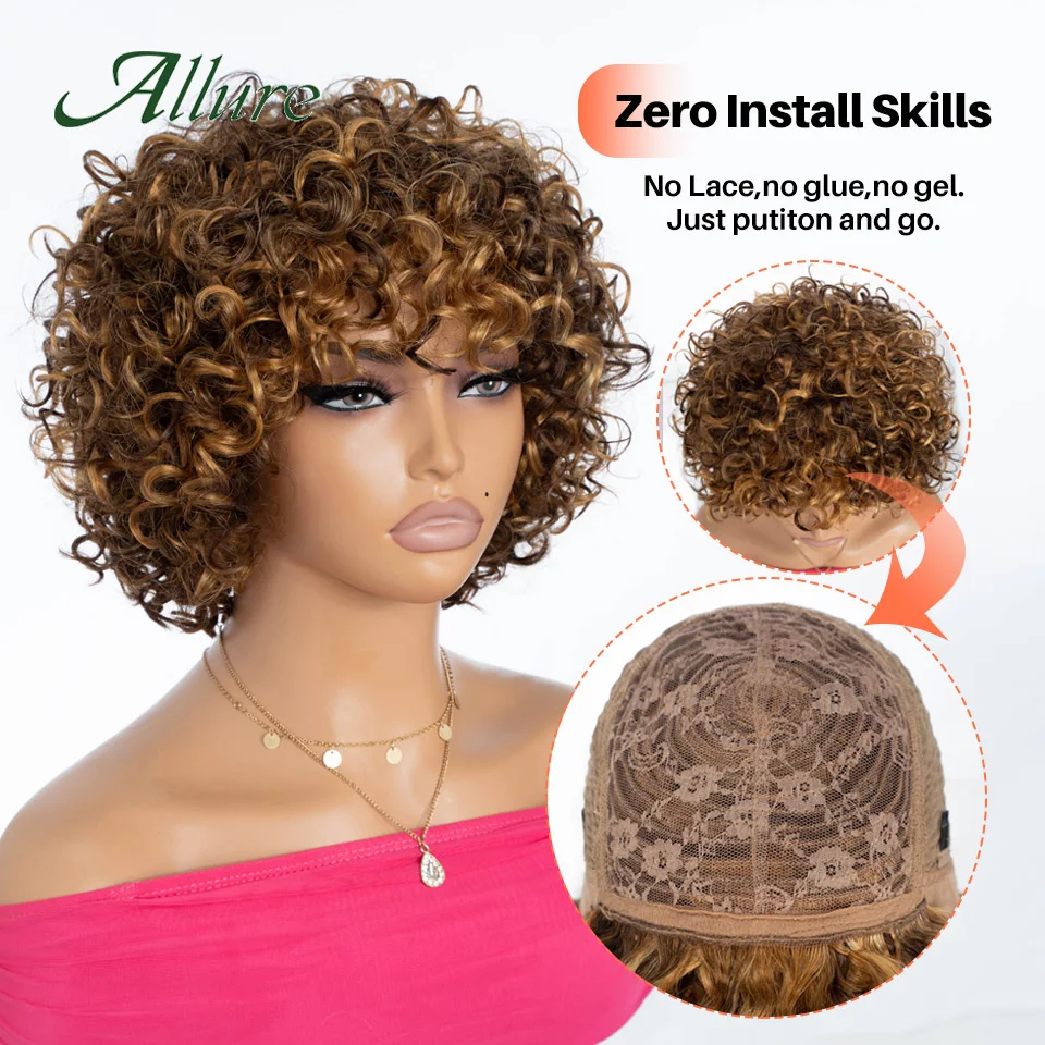 Brasileiro-curto-pixie-bob-corte-perucas-de-cabelo-humano-para-as ...