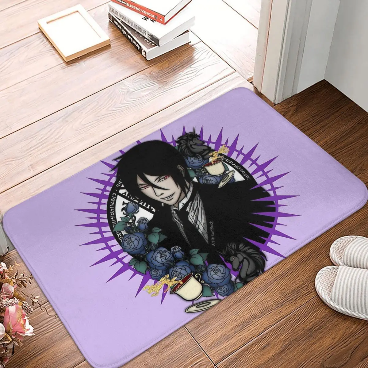 Black Butler Demon Servant Non-slip Doormat Sebastian Bath Kitchen Mat ...