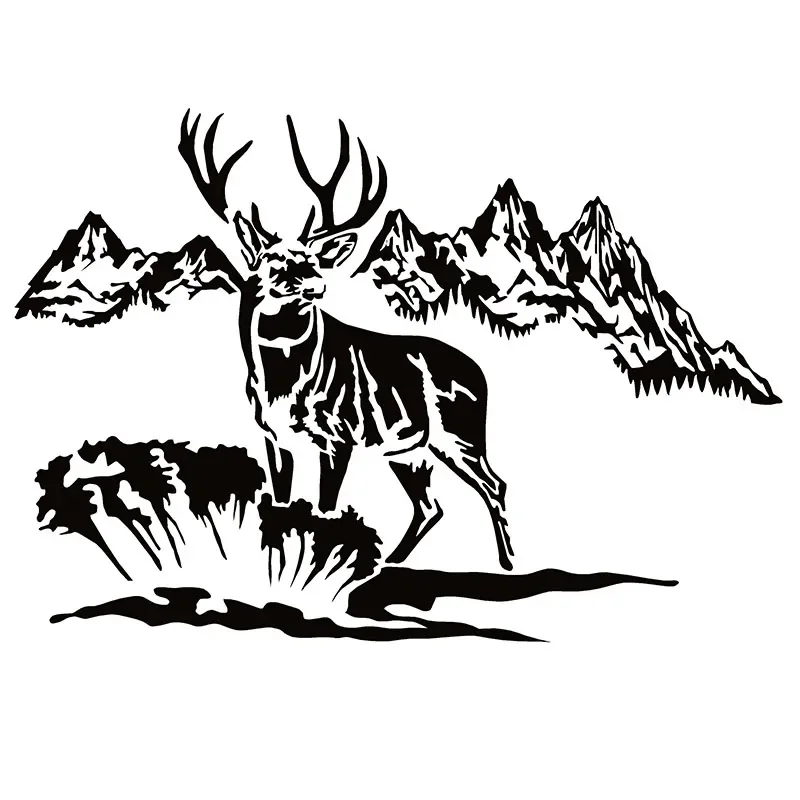 Vinyl-Decal-Deer-Hunting-Car-Sticker-Waterproof-Auto-Decors-on-Car-Body ...