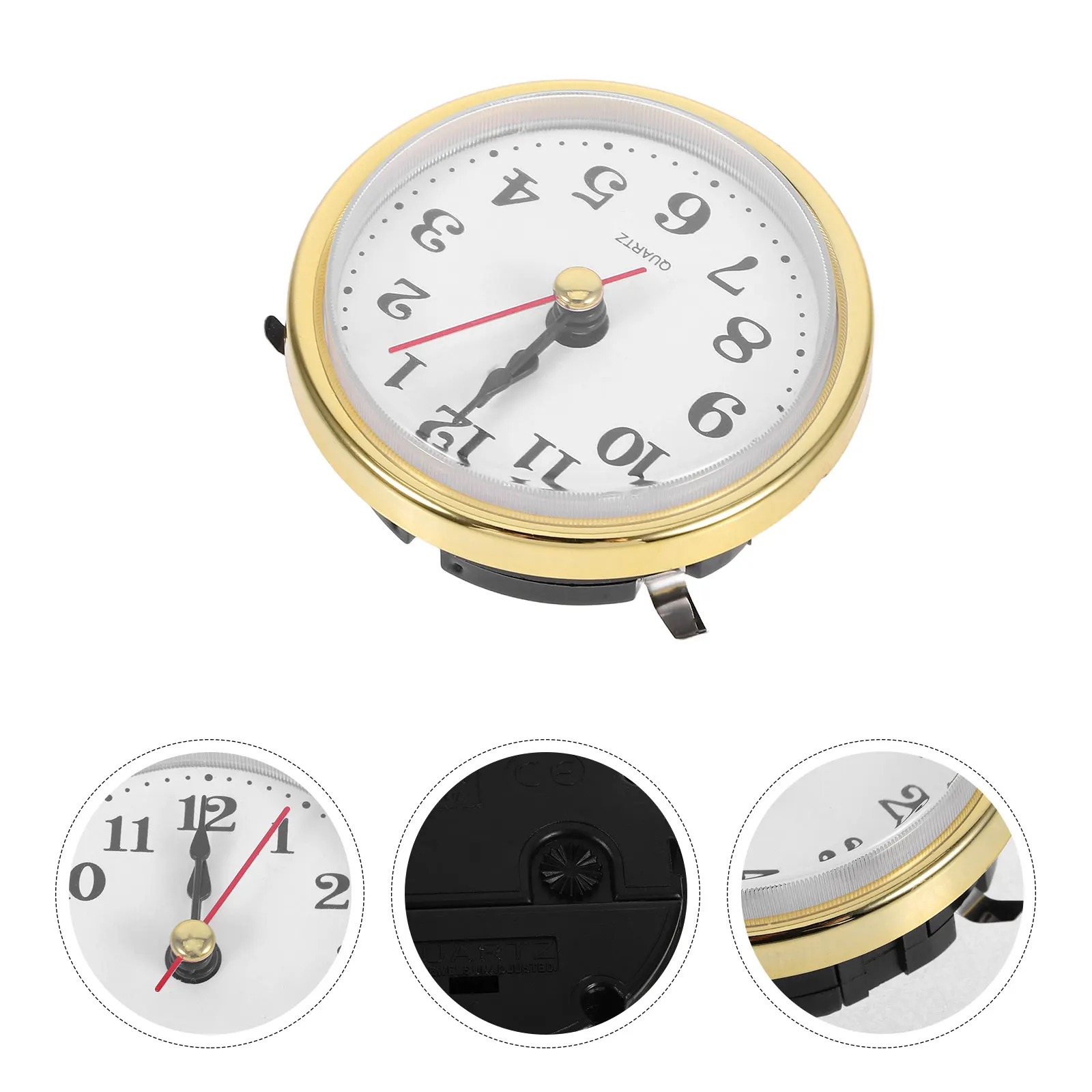 M2188 Clock Head 65MM Round Quartz Movement Silent DIY Replacement ...