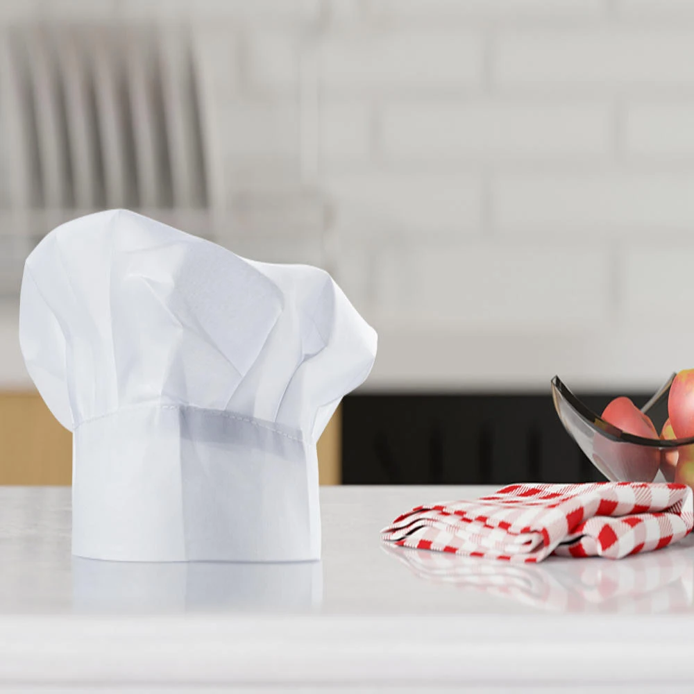 1-12Pcs-Kids-Chef-Hat-Kitchen-Baker-Elastic-Hat-Cook-Plain-Hats ...