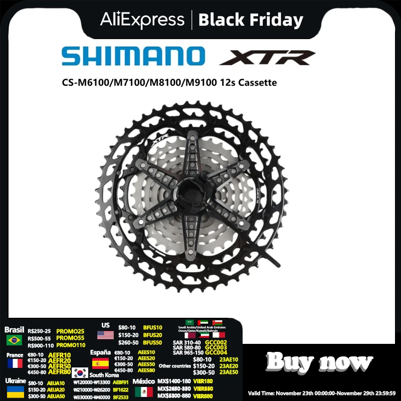 Shimano-Cassette-DEORE-SLX-XT-XTR-Series-M6100-M7100-M8100-M9100-12-s ...