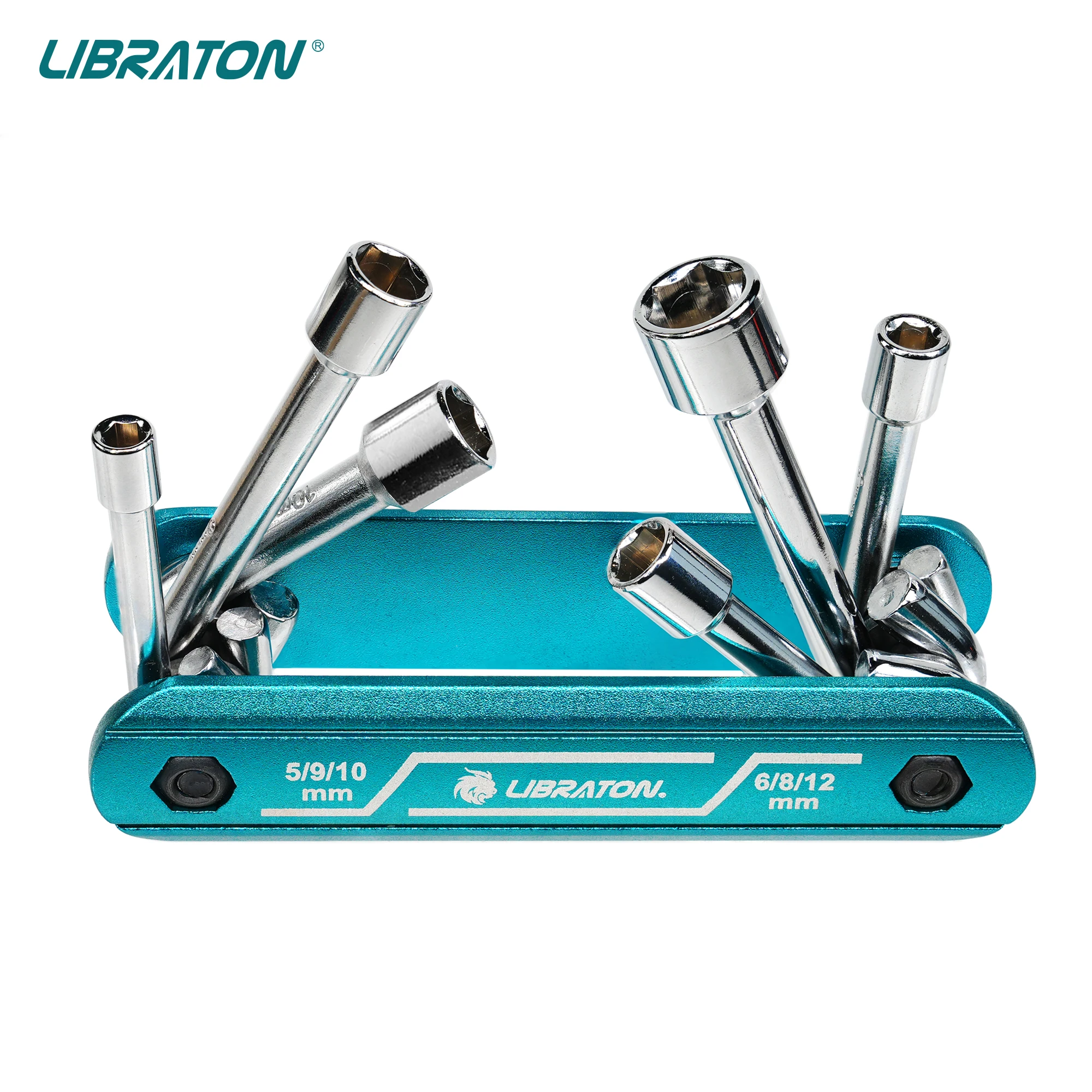 LIBRATON-6-in-1-Folding-Nut-Driver-Set-Metric-Hex-Nut-Driver-Folding ...