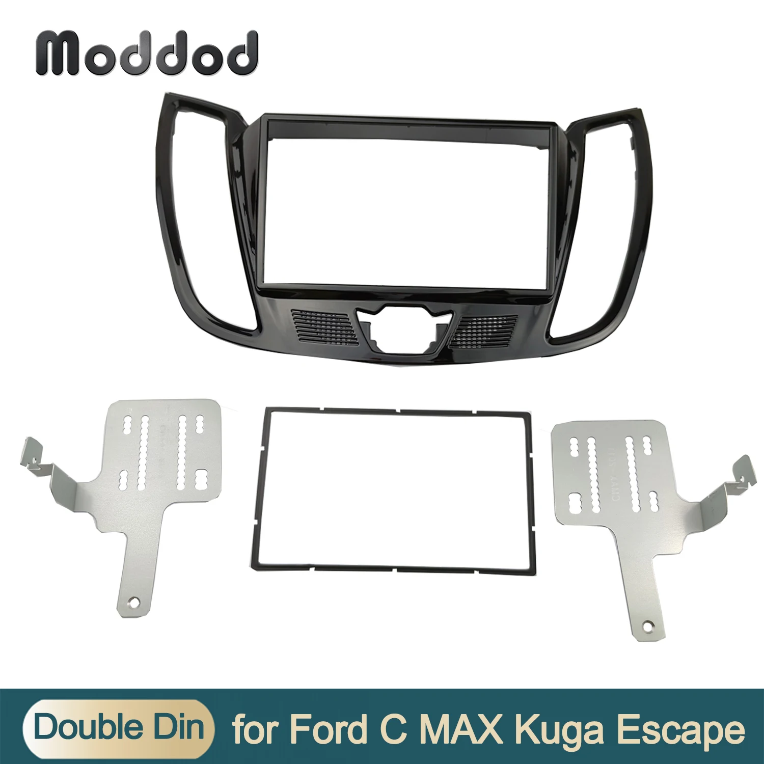 Double 2 Din Radio Frame for FORD C-Max 2010+ Kuga 2013+ Escape 2012 ...