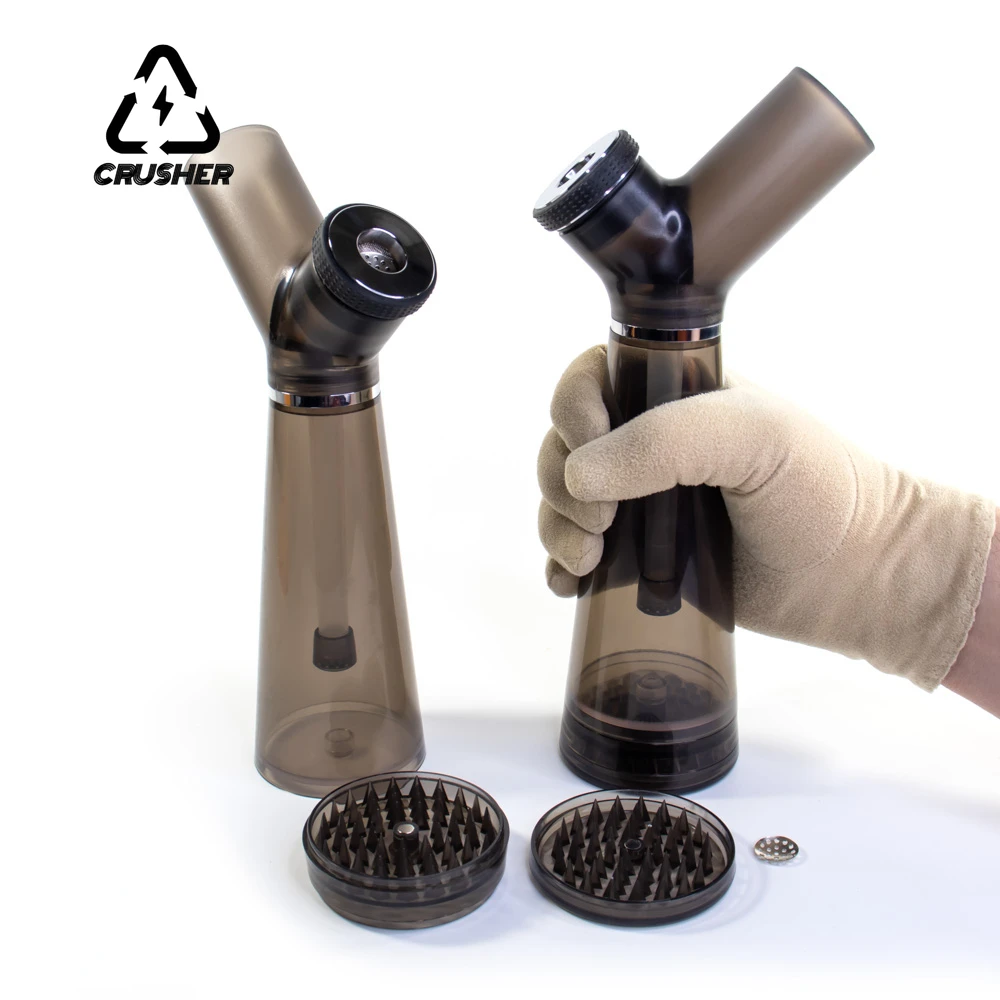 CRUSHER-2-in1-Acrylic-Hookah-Water-Pipe-Grinder-Kit-Built-in-Filter ...