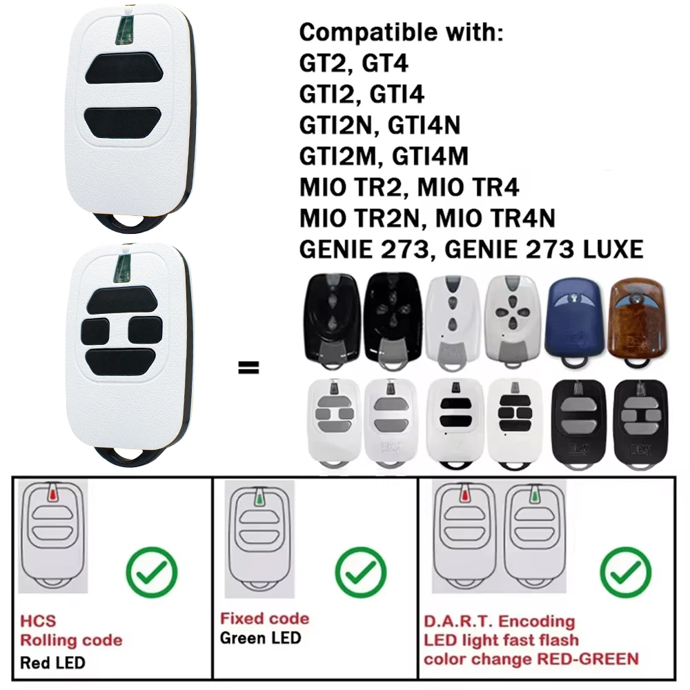 GTI2 GTI4 DEA Garage Door Remote Control Compatible With DEA GT2 GT4 ...