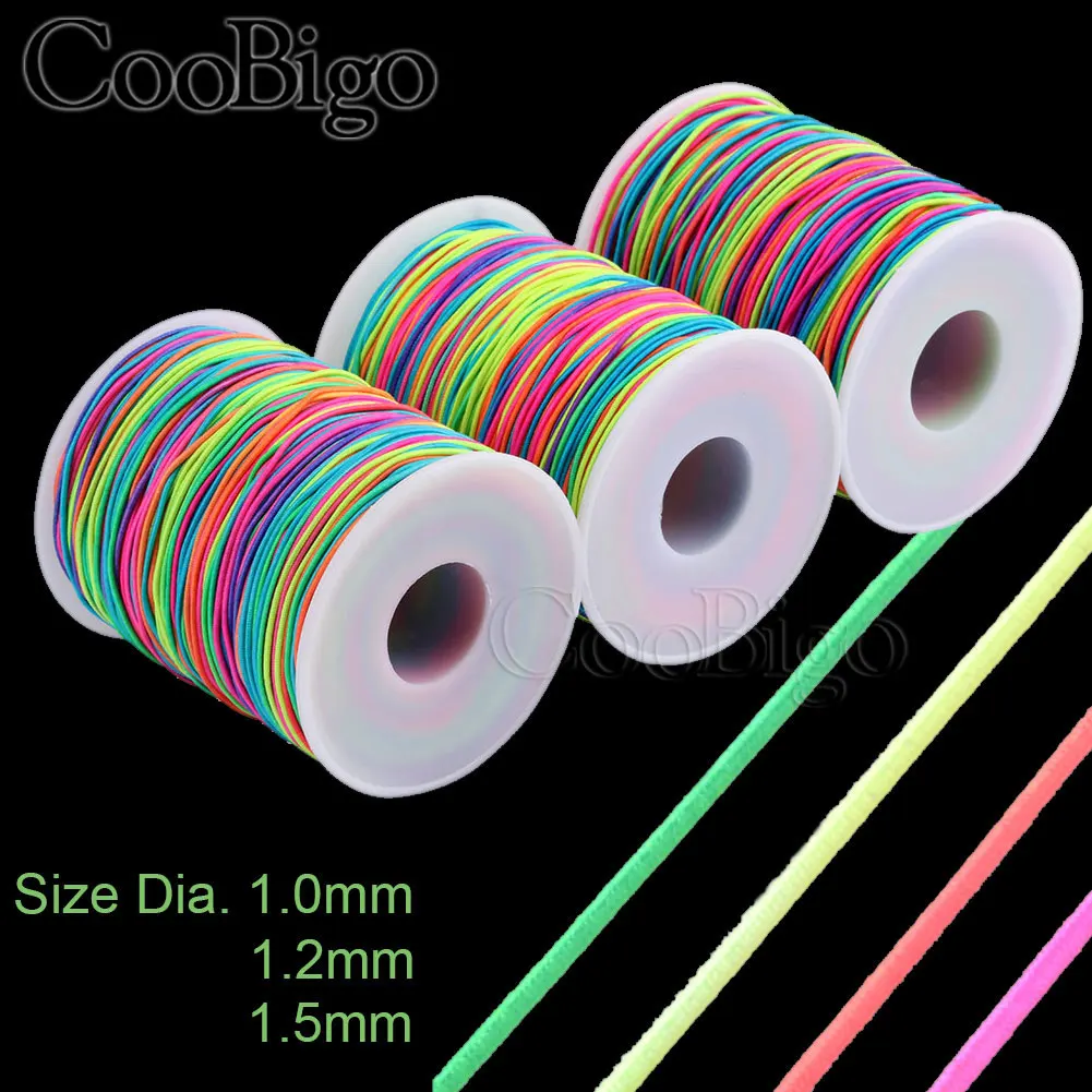 10Meters-Rainbow-Elastic-Cord-Rubber-Band-Bracelet-Braid-Rope-Stretch ...