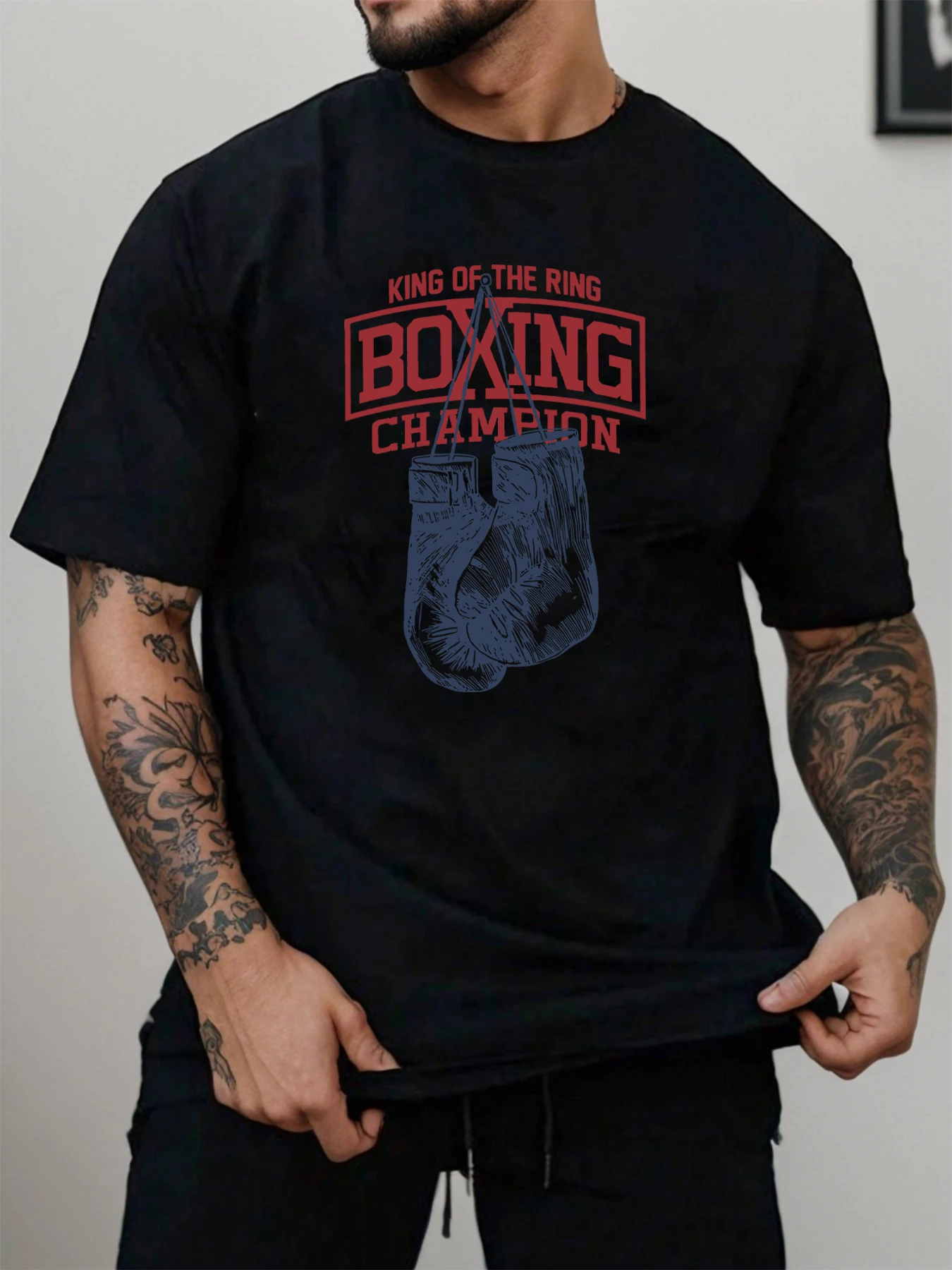 Summer-Men-T-shirts-Sports-Casual-Cotton-Round-Neck-T-Shirt-Gym-Sport ...