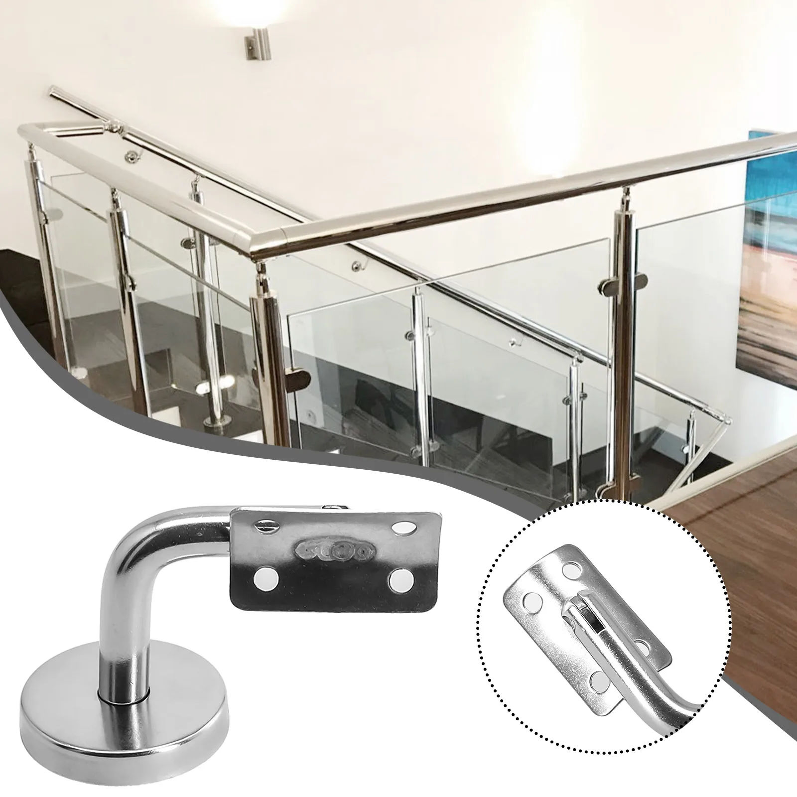 1pcs-Handrail-Bracket-Wall-Bracket-Stainless-Steel-Glass-Balustrade ...