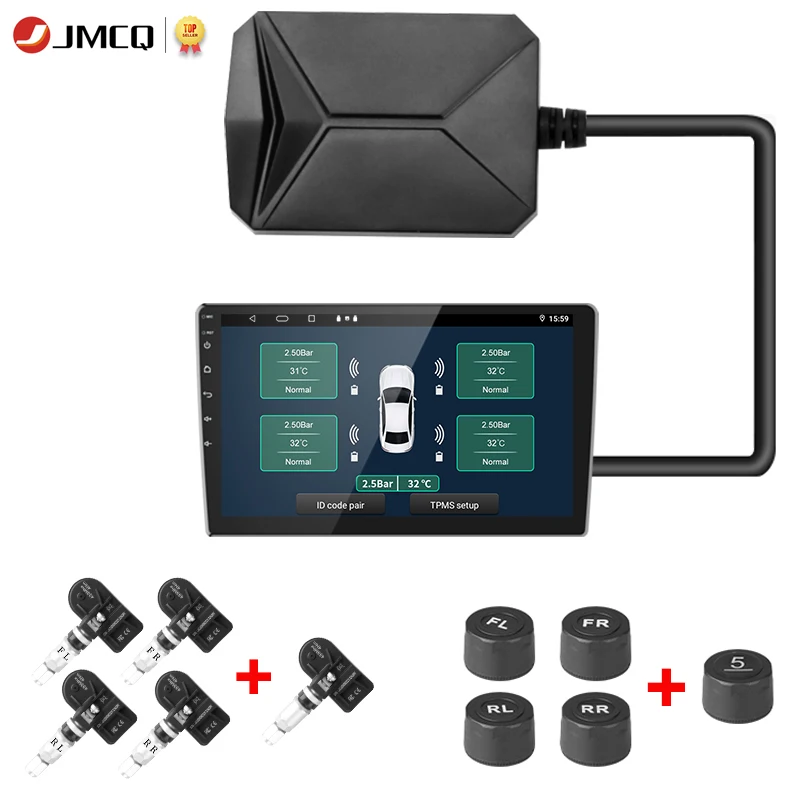JMCQ-USB-Android-TPMS-Tire-Pressure-Monitoring-System-116-Psi-Alarm-System-5V-Internal-External ...