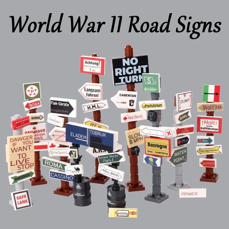 WW2-Military-War-Scene-Road-Signs-Building-Blocks-The-Battle-of-Aden ...