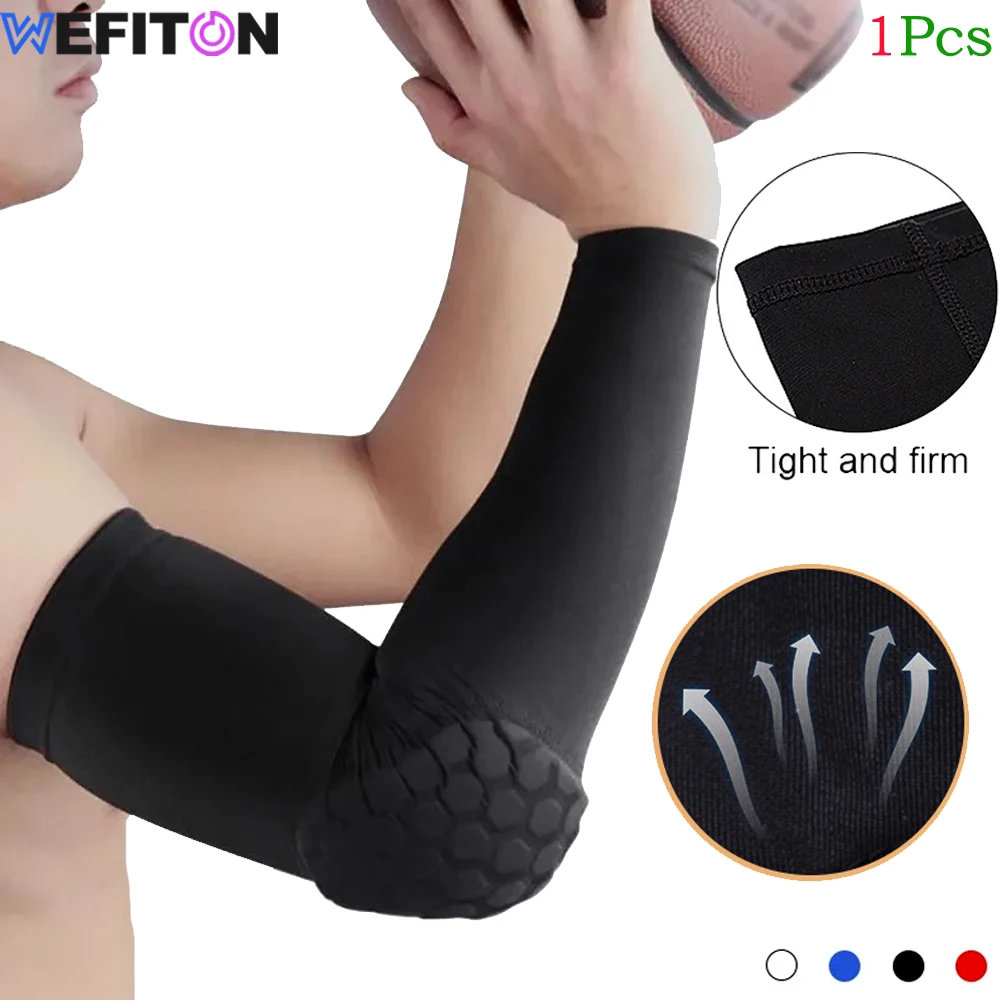1Pcs Elbow Pads for Youth Adult Shooter Sleeve,Honeycomb Non-Slip Arm ...