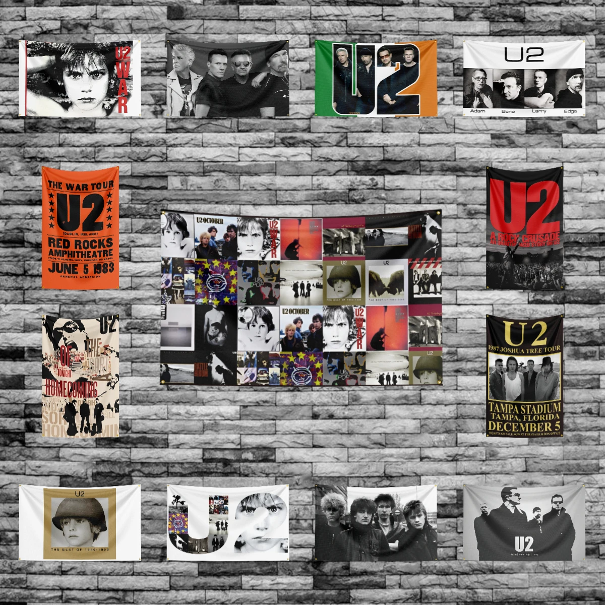 3x5-Ft-Heavy-Rock-Band-U2s-Flag-Poli-ster-Impress-o-Digital-Banner-para ...