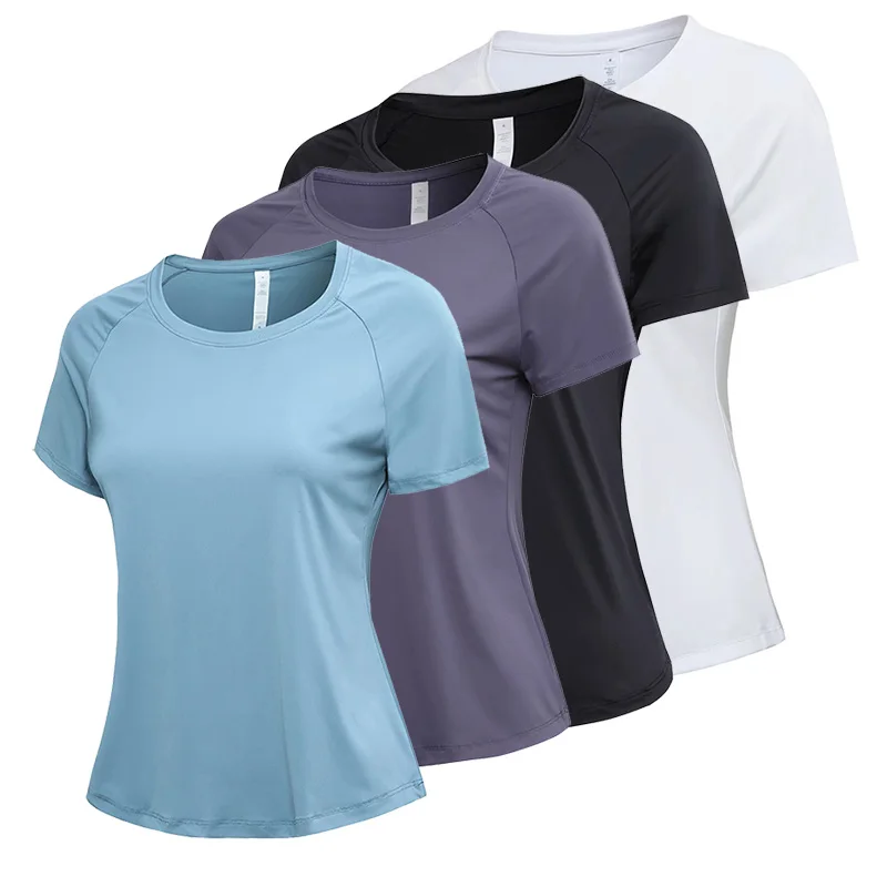 Yoga Clothes Summer Short-Sleeved Women Loose Quick-Drying T-Shirt ...