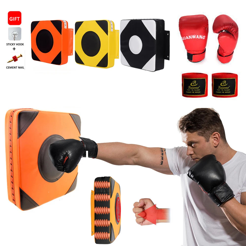 Punch-Target-Training-Sandbag-Faux-Leather-Wall-Boxing-Pad-Sports-Dummy ...