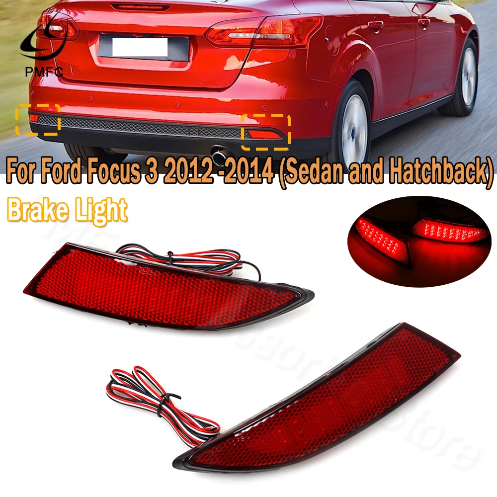 PMFC-1-Pair-LED-Rear-Bumper-Reflector-Brake-Light-Warning-Lamp-Car ...