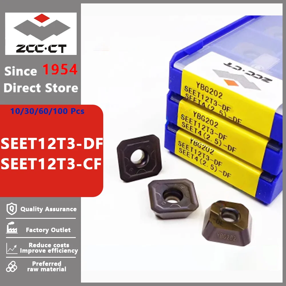 ZCC-CT-Original-SEET12T3-DF-SEET12T3-CF-Milling-Inserts-SEET12T3-DF-CF ...
