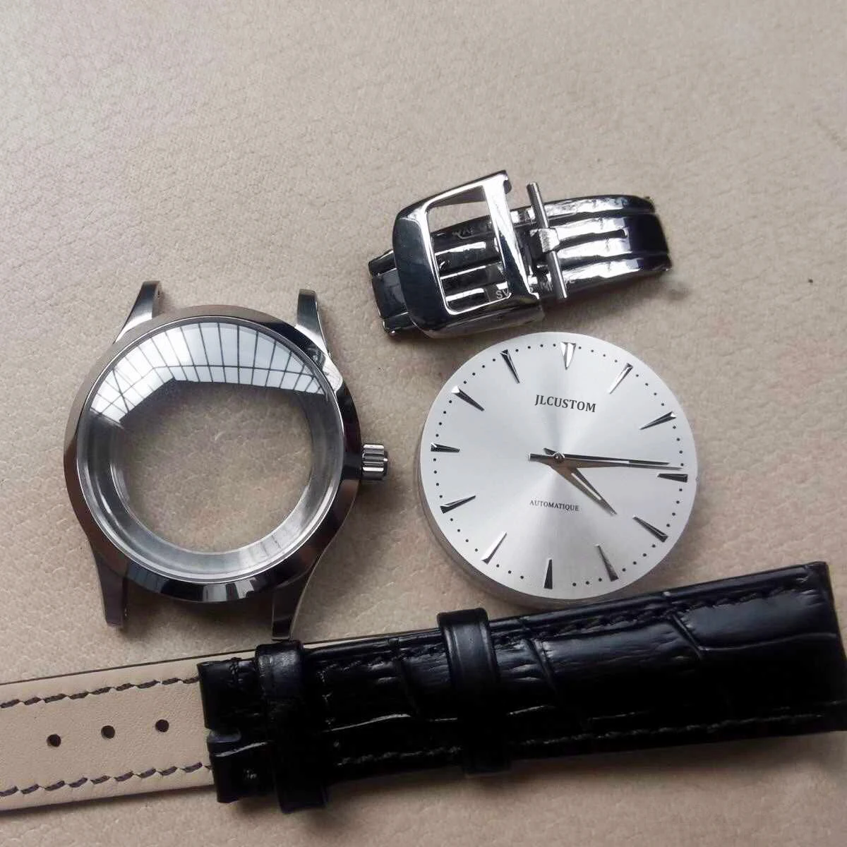38mm-Watch-Case-Dial-Hands-Strap-Set-FOR-ETA2836-2846-2824-Movement ...