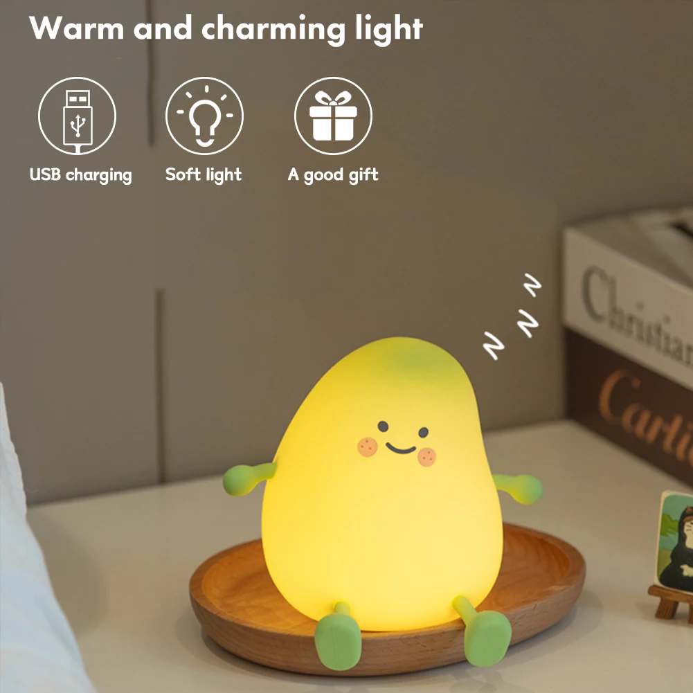 Mango-Cute-Lamp-USB-Rechargeable-Fruit-Nightlight-Nursery-Nightlight ...