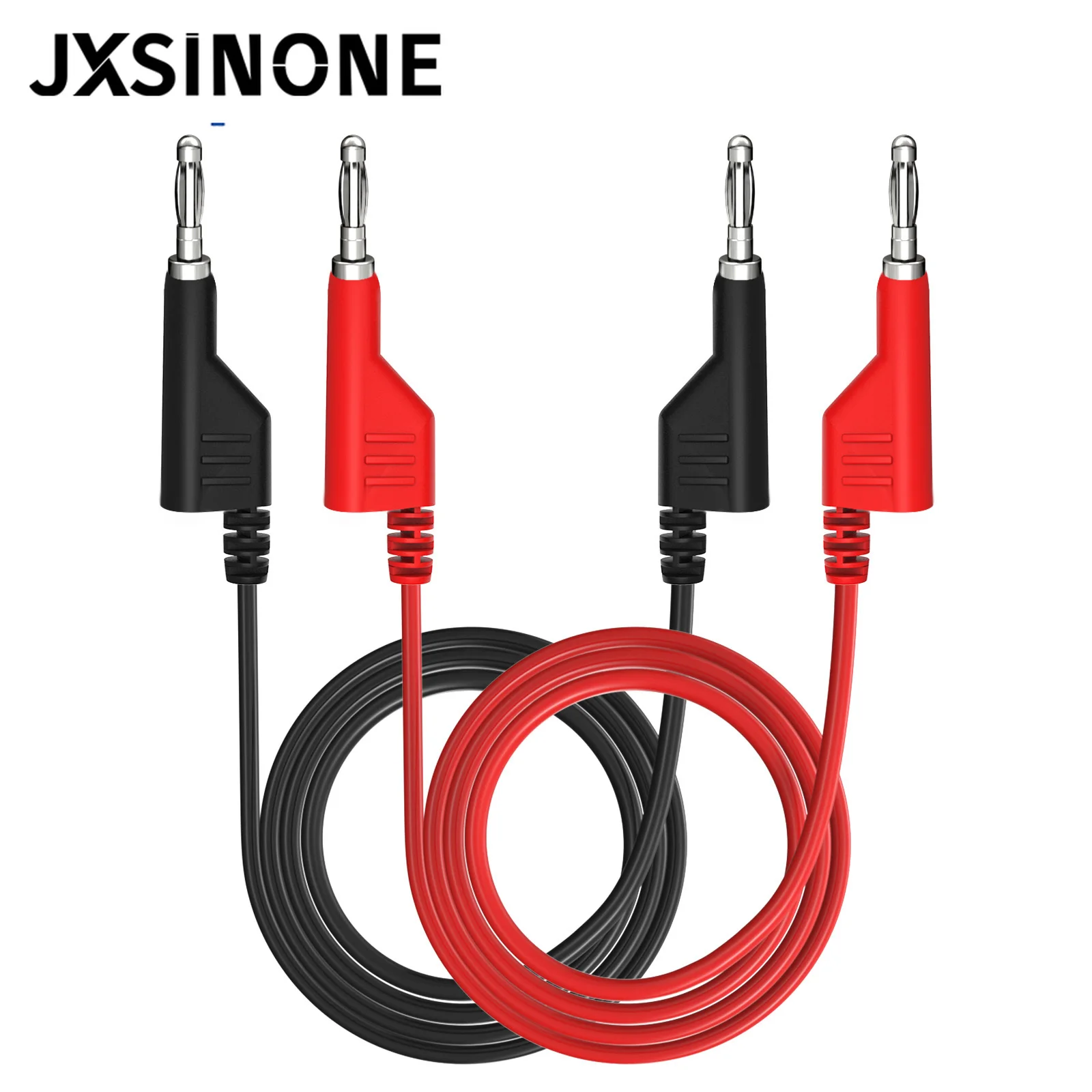 JXSINONE-P1036-2PCS-Dual-4mm-Stackable-Banana-Plug-Multimeter-Test ...