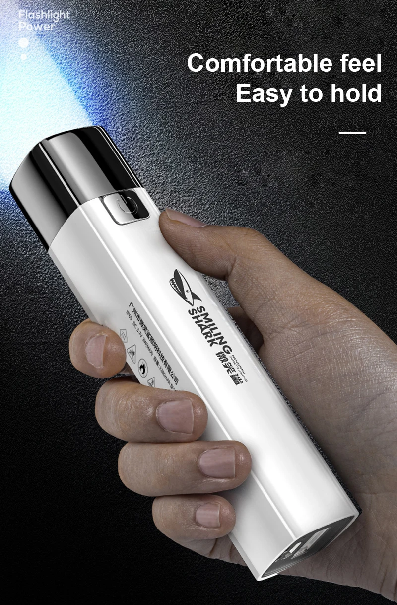 Strong-Light-Portable-Flashlight-Rechargeable-Treasure-Mini-Student ...