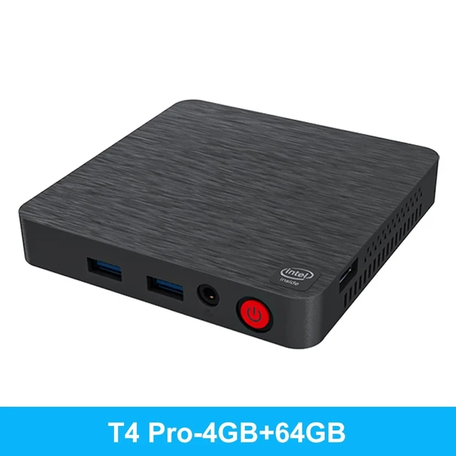 Beelink T4 Pro Mini PC Intel Celeron N3350 4GB DDR4 64GB eMMC Supports ...