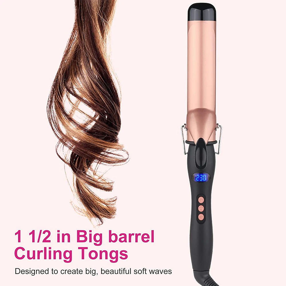 Curling Iron Professional Hair Curler Rechargeable Ceramic Styling Tools Negative Ion Hair Care Roller Curling Wand 38MM AliExpress