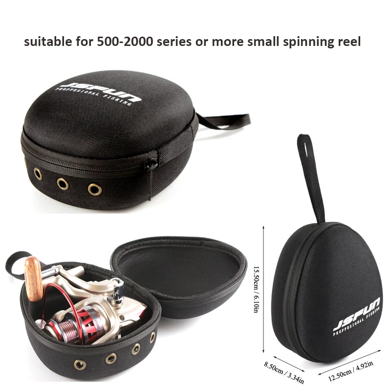 Portable-Fishing-Reel-Bag-EVA-Waterproof-Case-Cover-For-Spinning-Reel ...