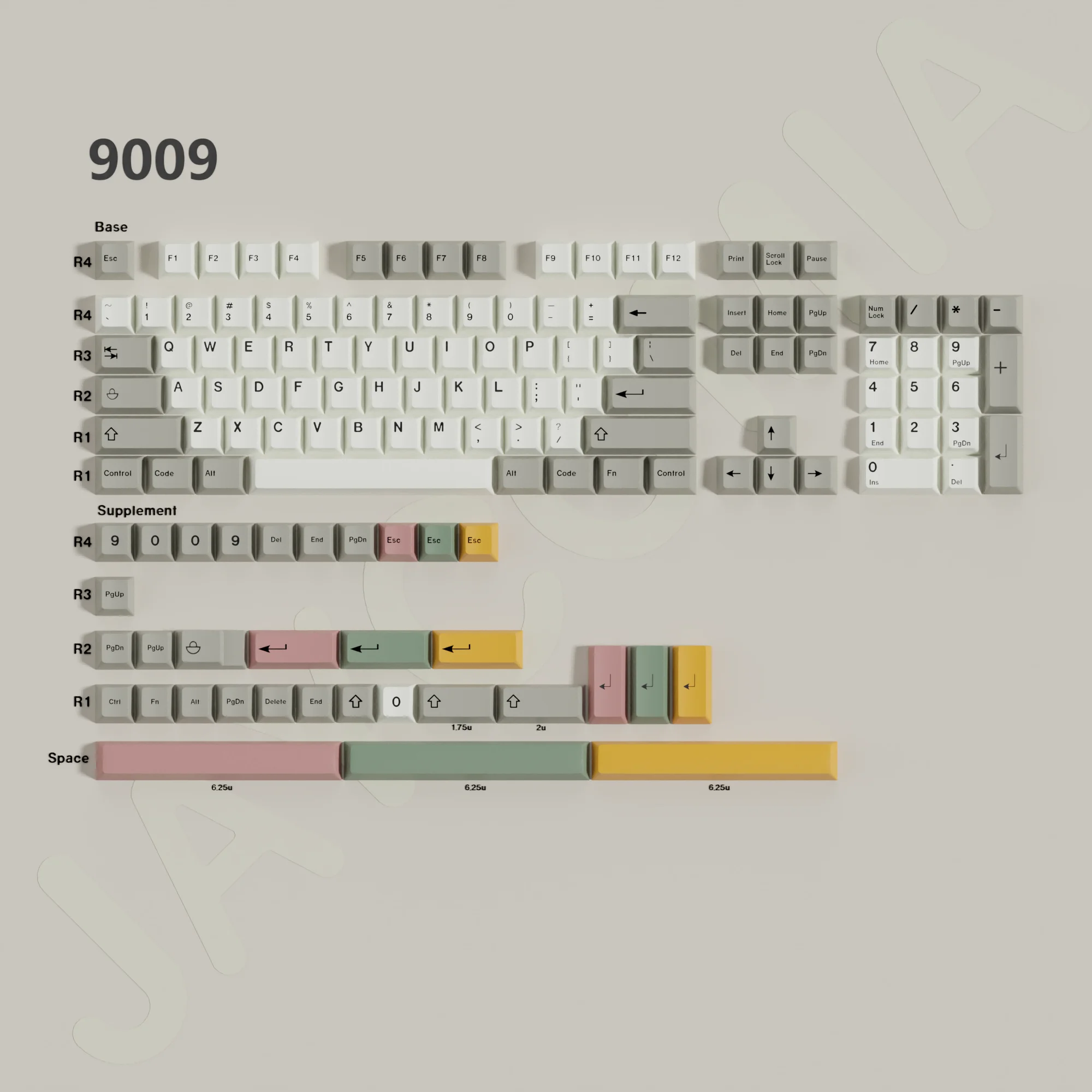 9009-Keycap-GMK-Clone-Multiple-color-scheme-Cherry-Profile-Keycap-134 ...
