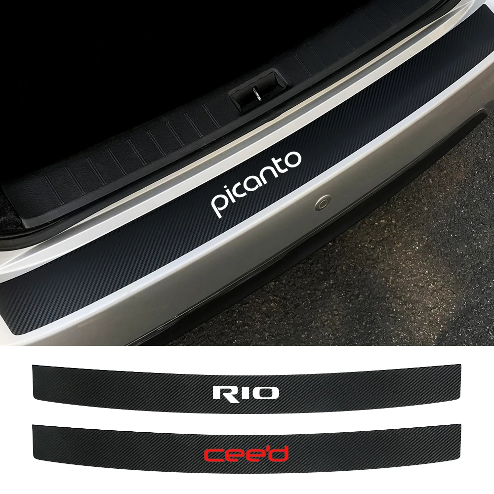 Car-Rear-Bumper-Carbon-Stickers-For-Kia-QL-Rio-Optima-Picanto-Ceed ...