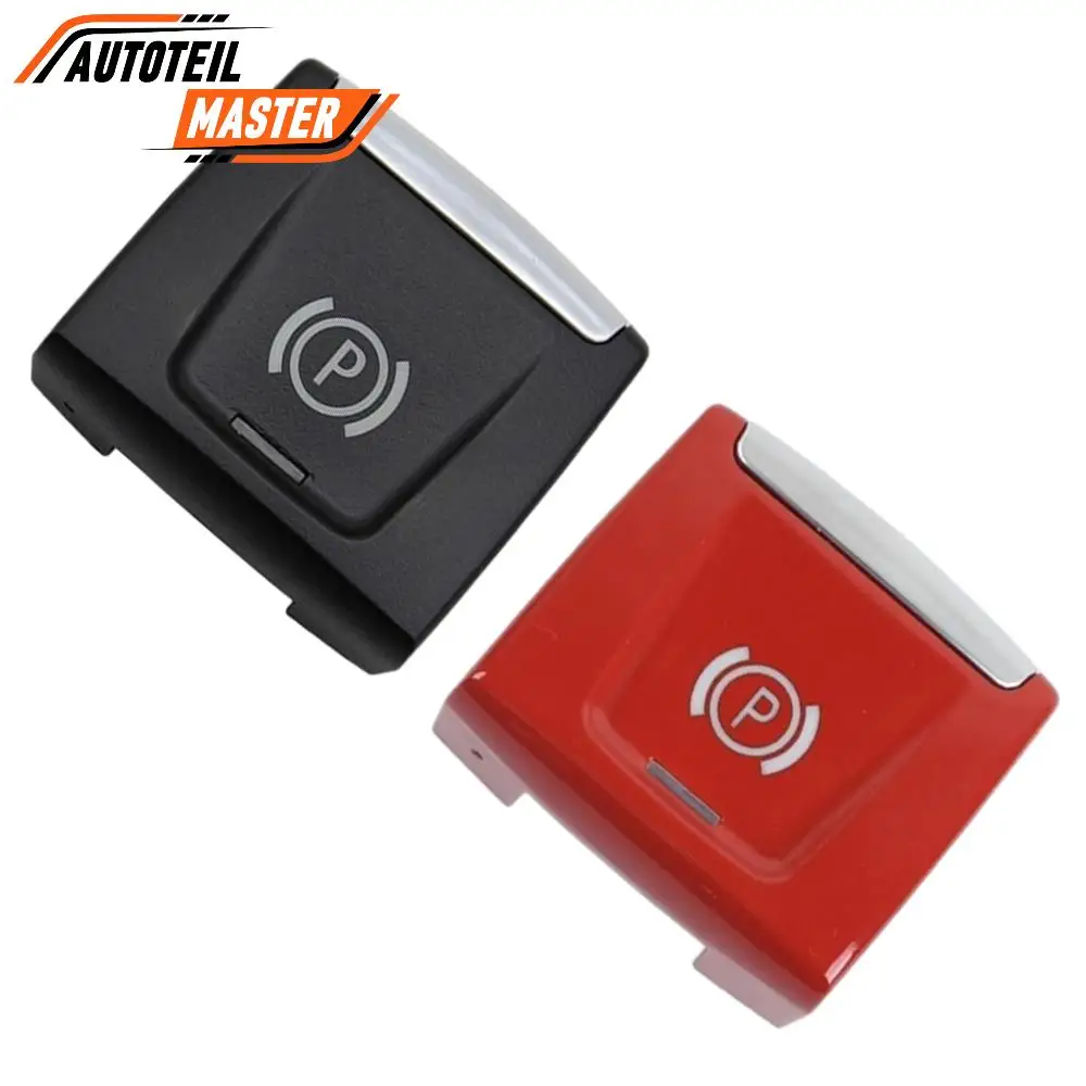 Black/Red Electronic Parking Brake Switch Control Button Cover for BMW ...
