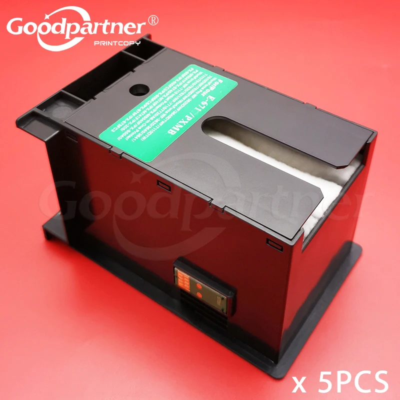 5x T6710 Maintenance Box For Epson Wf 5110 5190 5620 5690 4630 4640 ...