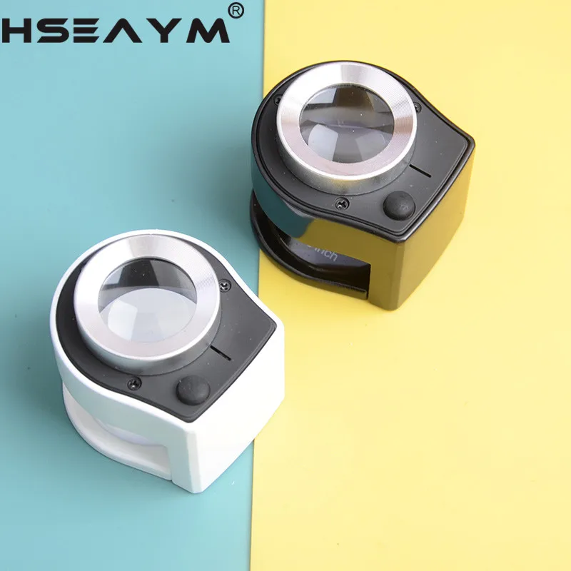 Loupe optique,Loupe en tissu avec règle en métal 30X, tissu Textile ...