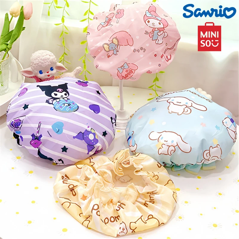 MINSO-Senrio-Hello-Kitty-Shower-Cap-Cartoon-Cute-My-Melody-Thickened ...