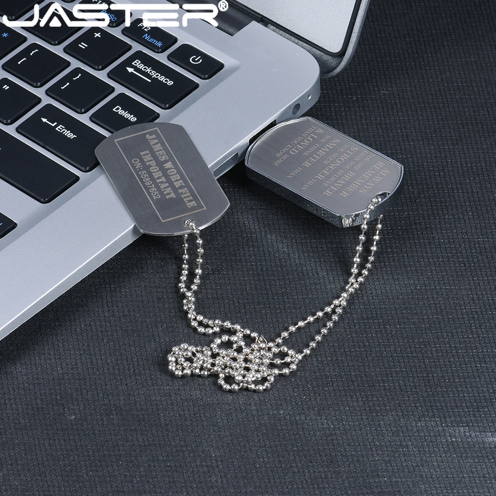Metal-Soldier-Necklace-USB-Flash-Drives-128GB-Waterproof-Pen-Drive-64GB ...