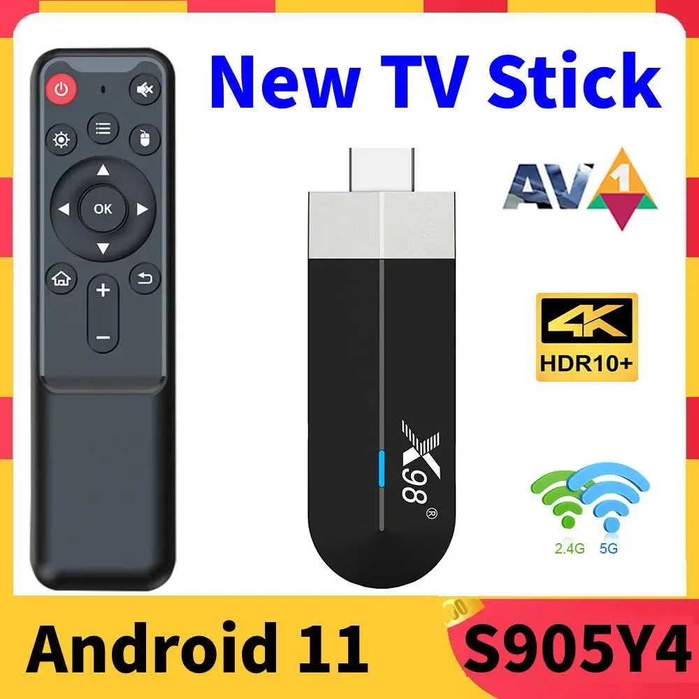 Amlogic S905y4 Tv Stick Android 11 X98 S500 Box Av1 Quad Core 4k 60fps ...