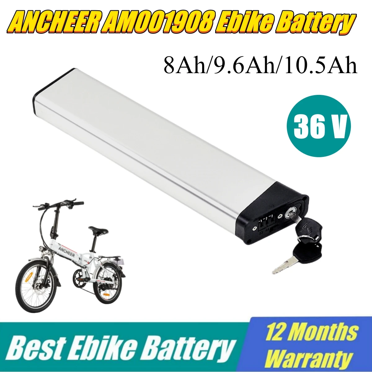 ANCHEER-AM001908-Electric-Bicycle-Battery-36V-8Ah-9-6Ah-10-5ah-for-City ...
