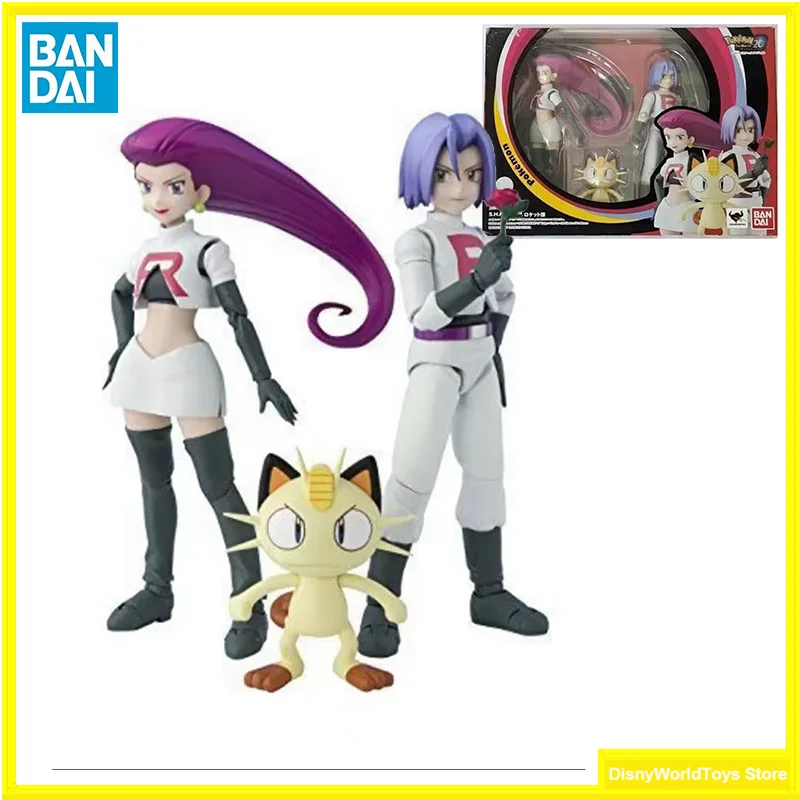 100-Original-Bandai-S-H-Figuarts-SHF-Pokemon-Jessie-Team-Rocket-Meowth ...