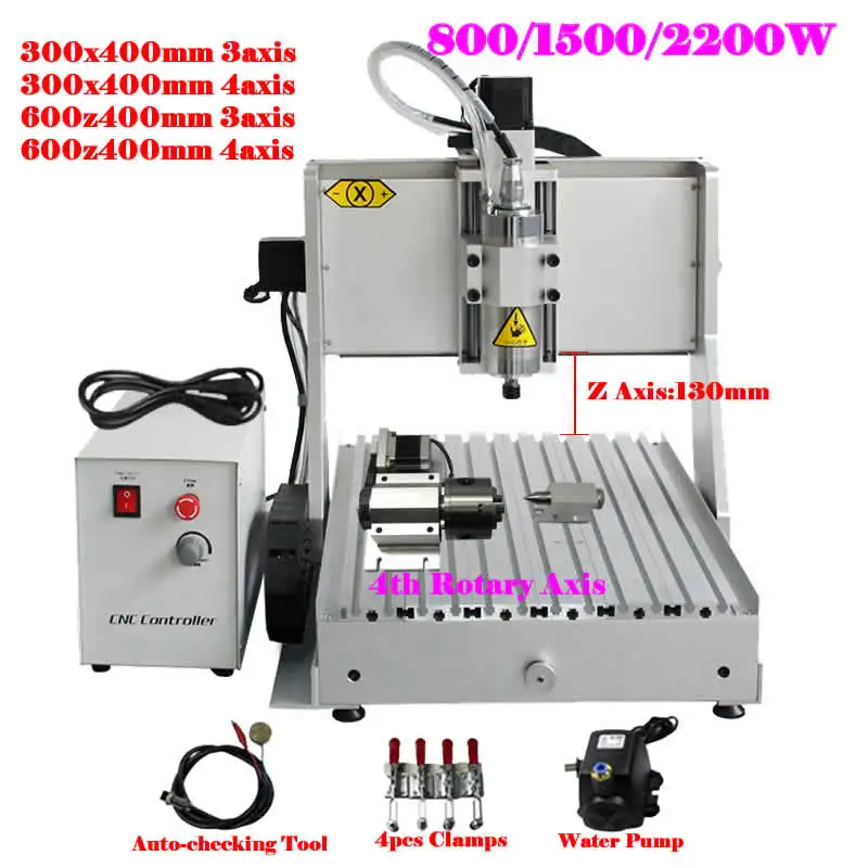 CNC-6040Z-2200W-4-Axis-Router-Upgrade-Z-Stroke-130mm-Milling-Machine ...
