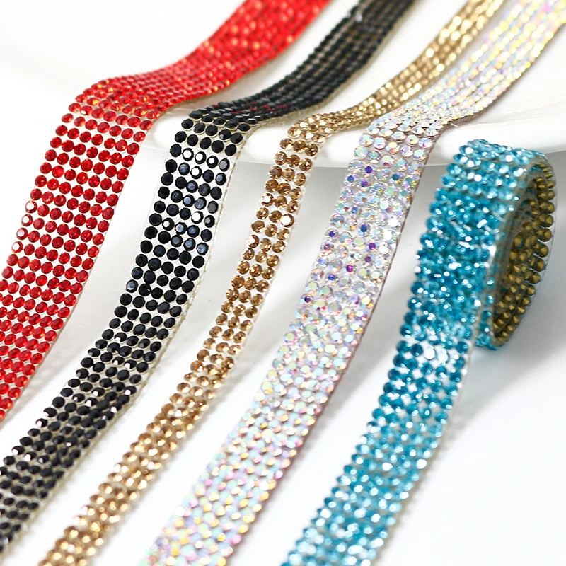Clothing Accessories Accessories Colored Rhinestone Strip with Double ...