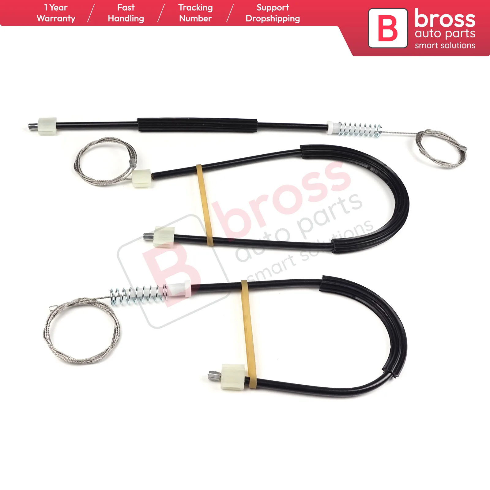 Bross-Auto-Parts-BWR984-Electrical-Power-Window-Regulator-Repair-Kit ...