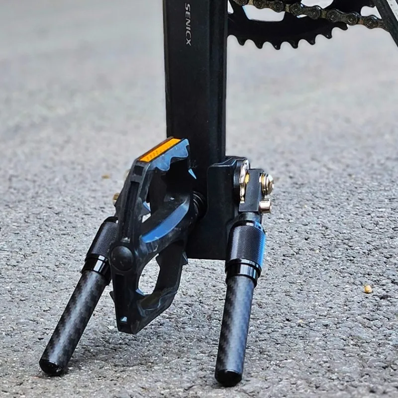 Carbon Fiber Bike Leg Support Portable Mountain Road Folding Stable ...