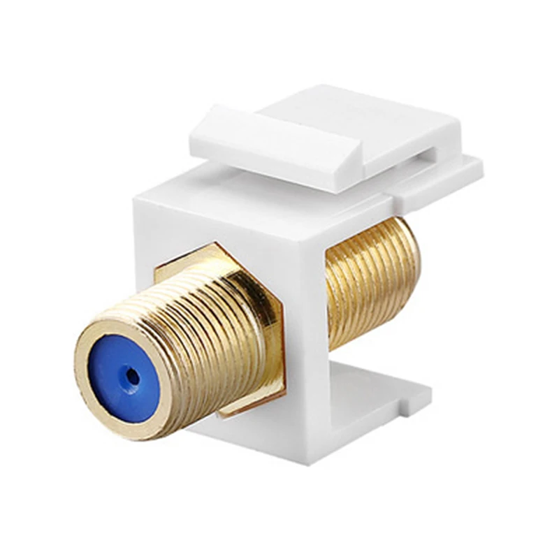F-Head-TV-Coax-Keystone-Jack-F-Type-Female-to-Female-SAT-Insert-Coupler ...