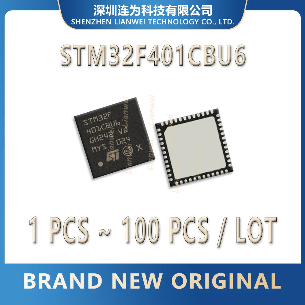 STM32F401CBU6 STM32F401CB STM32F401 STM32F STM32 STM IC MCU Chip UFQFPN-48