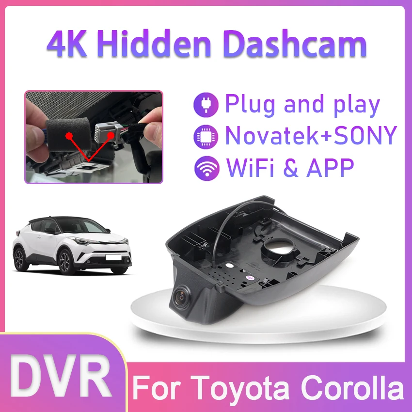 4K-Dash-Cam-For-Toyota-Corolla-E210-12th-Gen-Hatch-Sedan-Altis-2018 ...